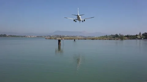 Airplane Landing On Water Stock Video Footage | Royalty Free Airplane ...