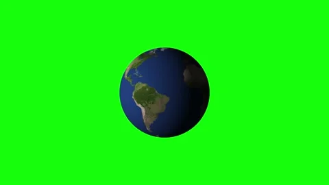 4k Planet Earth Green Screen | Stock Video | Pond5