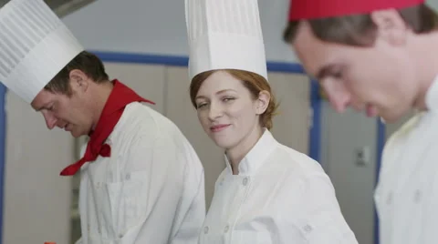 4K Portrait of happy smiling chef in a c... | Stock Video | Pond5