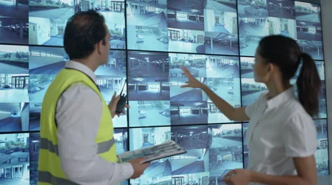 4K Portrait smiling security officers in... | Stock Video | Pond5