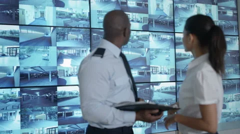 4K Portrait smiling security officers in... | Stock Video | Pond5