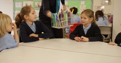 Teacher Classroom Primary Stock Video Footage | Royalty Free Teacher ...