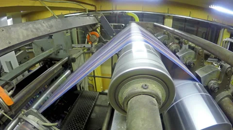 4K Printing Roll paper newspaper in offs... | Stock Video | Pond5