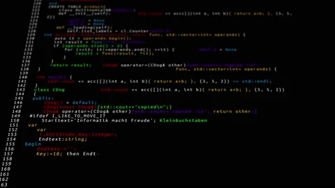 4K Programming code abstract technology ... | Stock Video | Pond5