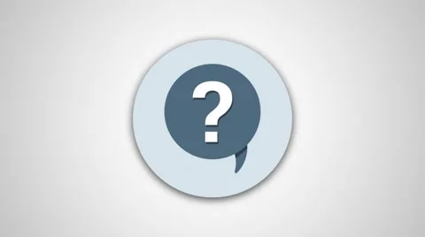 4K - Question Mark logo round icon symbo... | Stock Video | Pond5