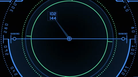 Science Fi Radar Interface Stock Video Footage | Royalty Free Science ...