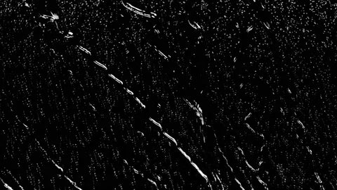 4k Rain Drops Falling down on black back... | Stock Video | Pond5