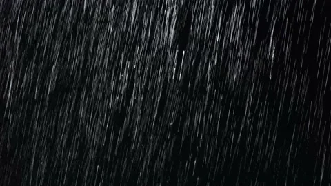 4k Rain Drops Falling down on black back... | Stock Video | Pond5
