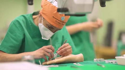 4K Real Time - Practice of a surgery | Stock Video | Pond5