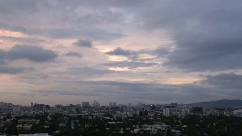 4K Real time view of Sunset Sky and Clou... | Stock Video | Pond5