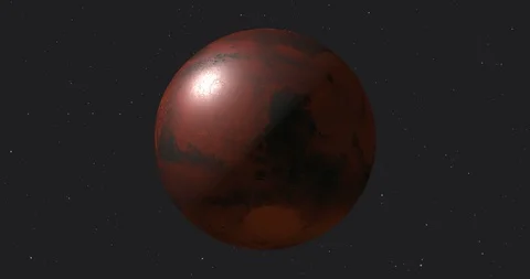 4K Realistic Planet Mars Animation Loopa... | Stock Video | Pond5