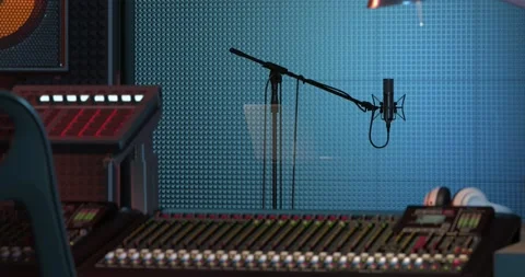 4K Recording Studio Virtual Set Backgrou... | Stock Video | Pond5
