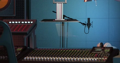 4K Recording Studio Virtual Set Backgrou... | Stock Video | Pond5