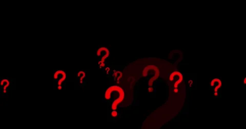 4k red bouncing question marks on white ... | Stock Video | Pond5
