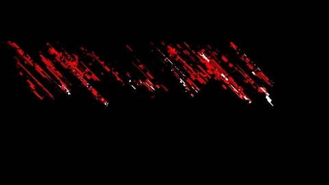 4K Red Diagonal Glitch Effect Reveal and Disappear ~ After Effects ...