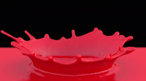 Red Paint Splash Stock Footage ~ Royalty Free Stock Videos | Pond5