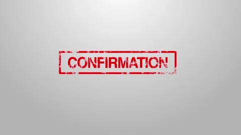 A 4K red rubber stamp animation with the... | Stock Video | Pond5