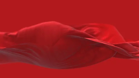 4k Red wavy silk fabric fluttering wind,... | Stock Video | Pond5