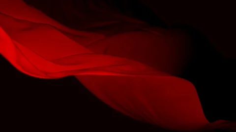 4k Red wavy silk fabric in wind,seamless... | Stock Video | Pond5