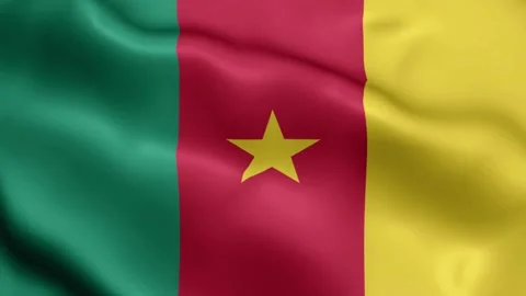 4k render Cameroon Flag video waving in ... | Stock Video | Pond5