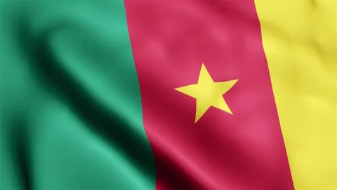 4k render Cameroon Flag video waving in ... | Stock Video | Pond5
