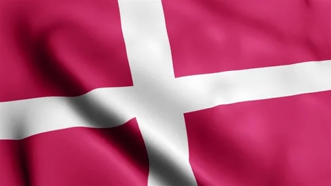 4k render Denmark Flag video waving in w... | Stock Video | Pond5