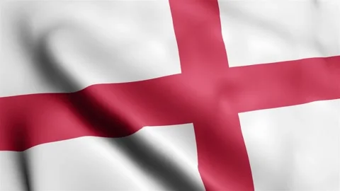 4k render England Flag video waving in w... | Stock Video | Pond5