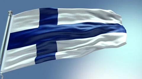 4k render Finland Flag video waving in w... | Stock Video | Pond5