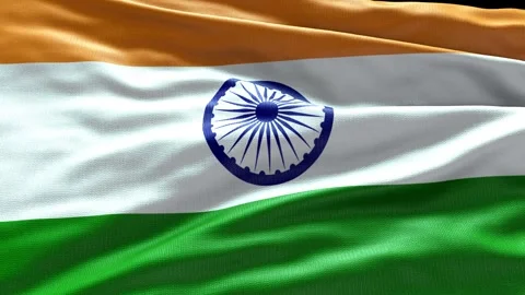4k render India Flag video waving in win... | Stock Video | Pond5