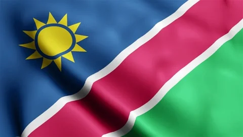 4k render Namibia Flag video waving in w... | Stock Video | Pond5