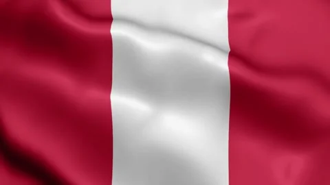 4k render Peru Flag video waving in wind... | Stock Video | Pond5