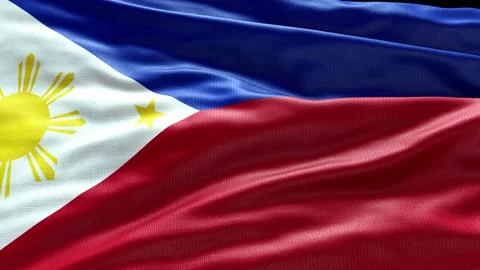 4k render Philippines Flag video waving ... | Stock Video | Pond5