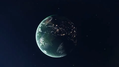 4K render of the planet of Earth in the ... | Stock Video | Pond5
