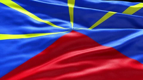 4k render RÃ©union Flag video waving i... | Stock Video | Pond5