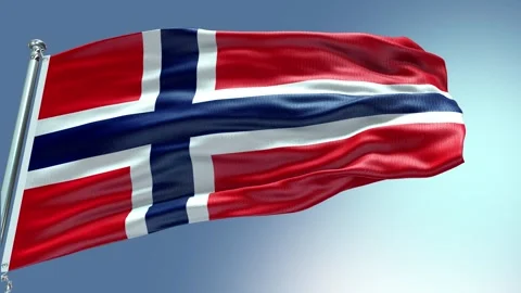 4k render Svalbard and Jan Mayen Flag vi... | Stock Video | Pond5