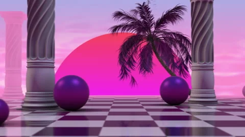 4K Retro background with checkerboard fl... | Stock Video | Pond5
