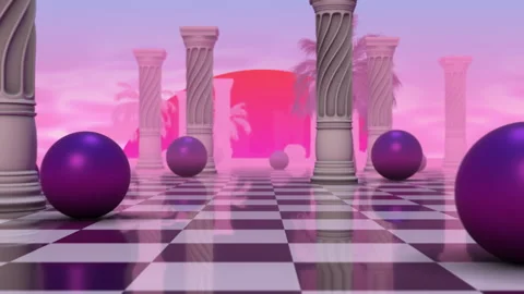 4K Retro background with checkerboard fl... | Stock Video | Pond5