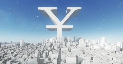 4k RMB symbol & abstract urban,3D Virtua... | Stock Video | Pond5