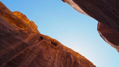 4k, road through the Siq Gorge, the symb... | Stock Video | Pond5