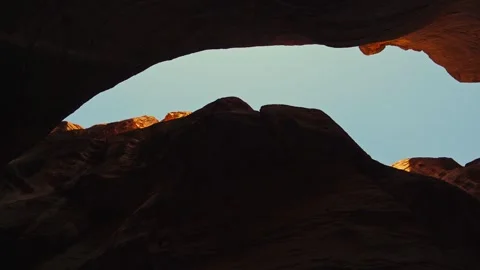 4k, road through the Siq Gorge, the symb... | Stock Video | Pond5