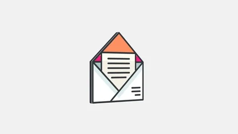 4k - Rotating 3d mail logo | Stock Video | Pond5