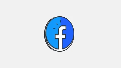 4k - Rotating facebook logo | Stock Video | Pond5