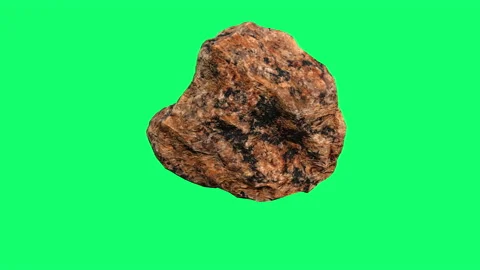 4k Rotating stone on green screen - anim... | Stock Video | Pond5