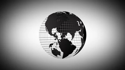 4k rotating world map grid loop | Stock Video | Pond5