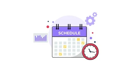 4k Schedule and Time Management Concept ... | Stock Video | Pond5