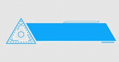 4K Sci-fi cool designed neon hud lower t... | Stock Video | Pond5