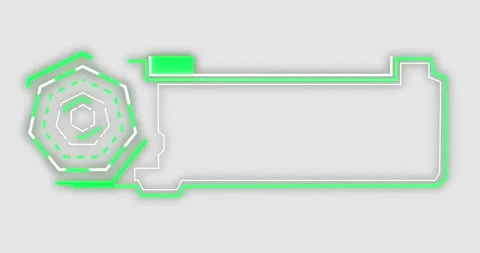 4K Sci-fi designed neon hud lower third ... | Stock Video | Pond5