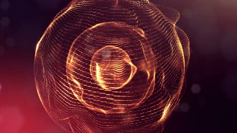 4k seamless 3d abstract animation with g... | Stock Video | Pond5