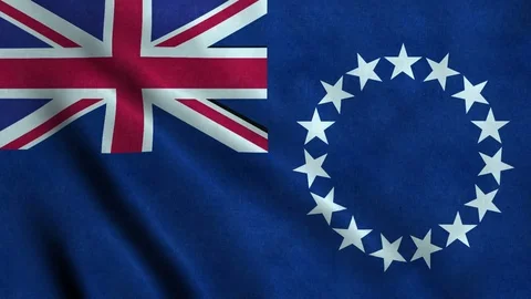 4K Seamless Loopable Flag of Cook Island... | Stock Video | Pond5