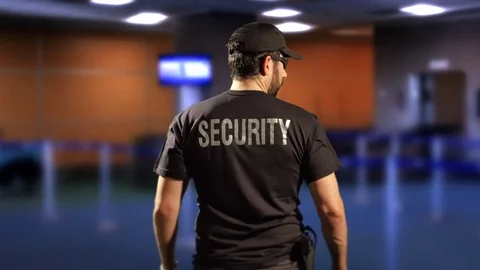 4K Security Guard in Uniform, Bodyguard ... | Stock Video | Pond5